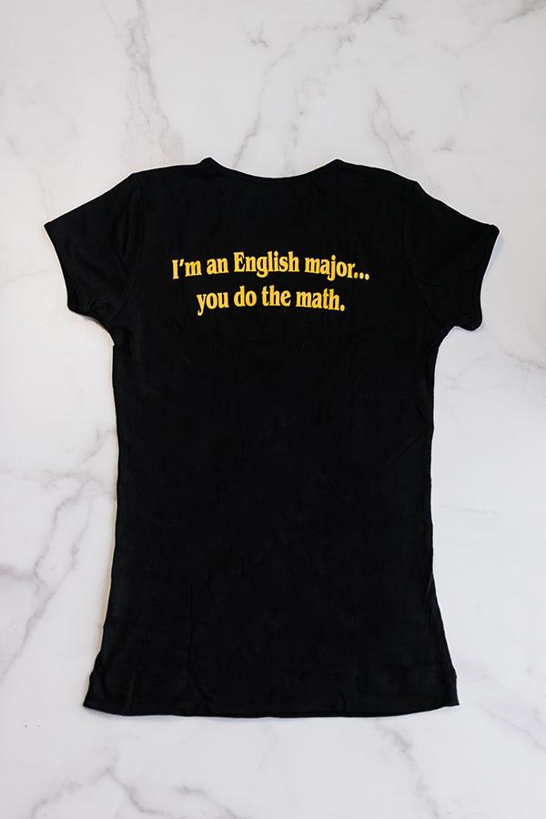 I'm an English Major Black Tee – ShopSKD